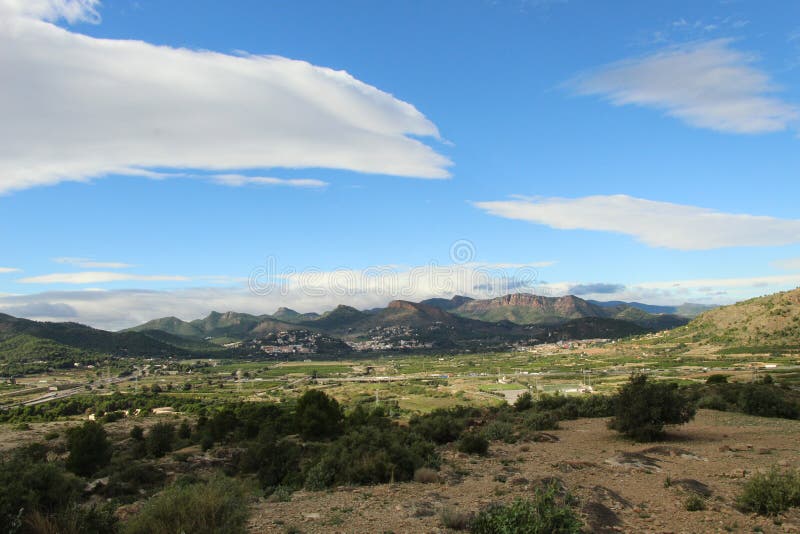View of the Calderona Mountain Range Stock Photo - Image of nature ...