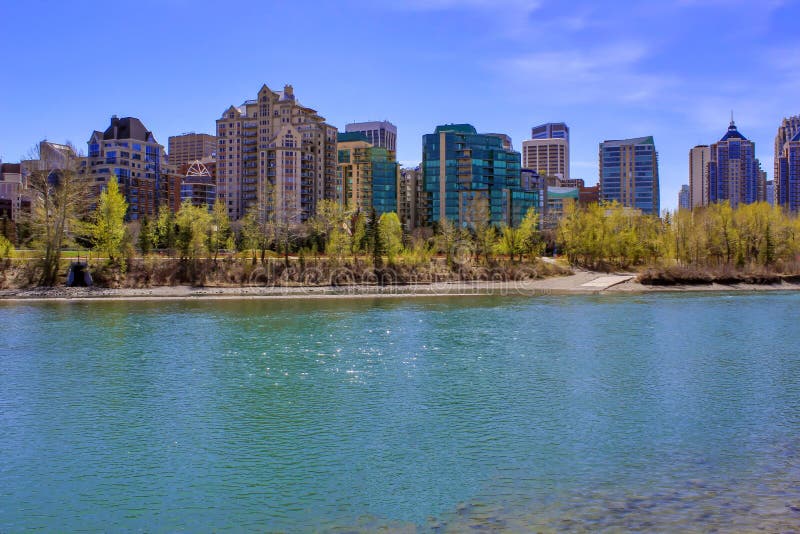 Calgary Summer Skyline stock photo. Image of season - 153310466