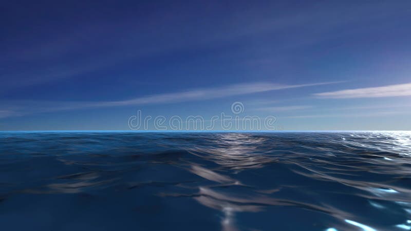 View of the Calm Waters of the Pacific Ocean during a Warm Summer ...