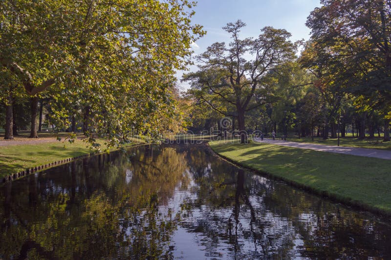 Het Park in Rotterdam on Sunny Day Stock Photo - Image of landmark ...