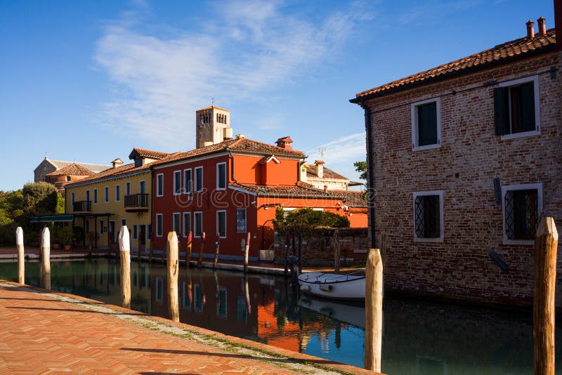 View of the Canal on the Torcello Island Stock Image - Image of lagoon ...