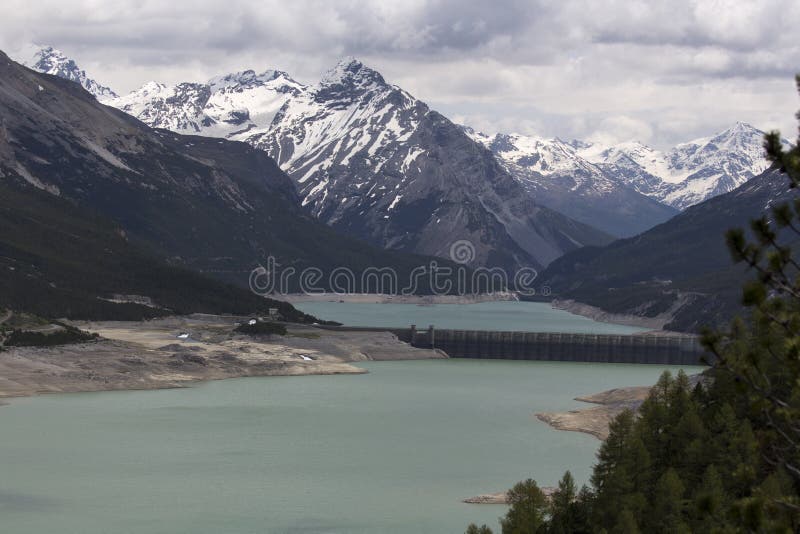 View of Cancano Artificial Lake during Spring Stock Image - Image of ...
