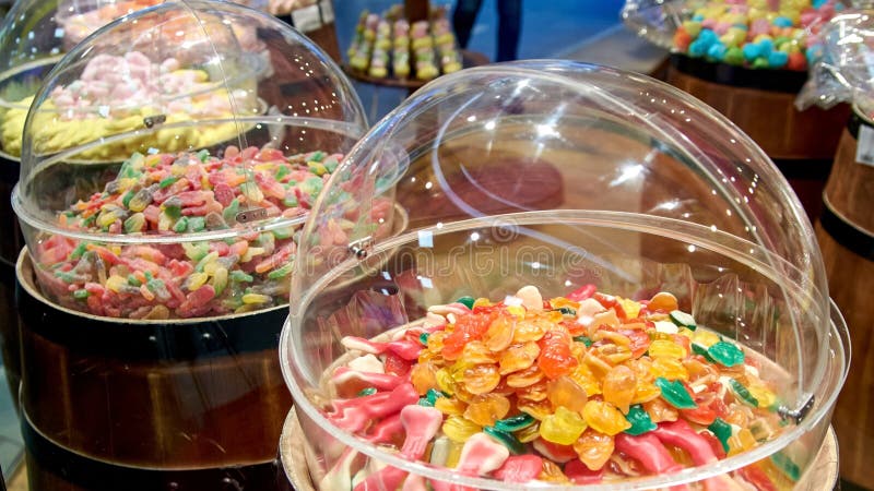 View of a Candy Stand at the Store S Counter Stock Image - Image of ...