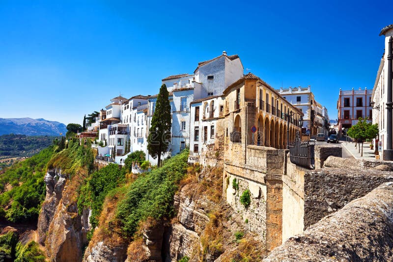 Ronda Spain stock image. Image of gorge, cliffside, mountains - 51763223
