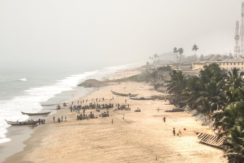 View of Cape Coast in Ghana Stock Photo - Image of landscape, dawn ...