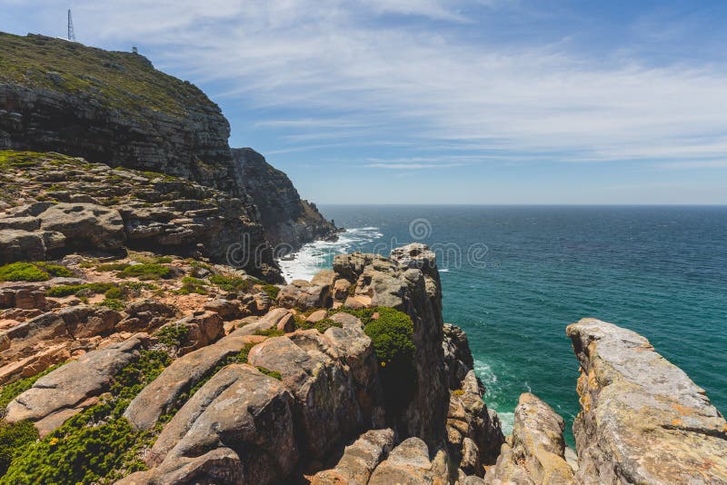 View of Cape Point in Cape Town Stock Photo - Image of blue, natural ...