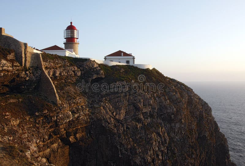 View of Cape St. Vincent Lighthouse Stock Image - Image of ...
