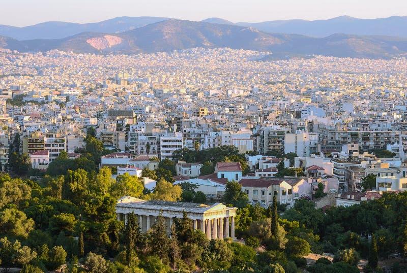 Center of athens city editorial stock image. Image of modern - 38322419