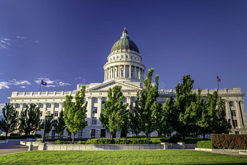 Utah capital city at night stock photo. Image of utah - 42924494