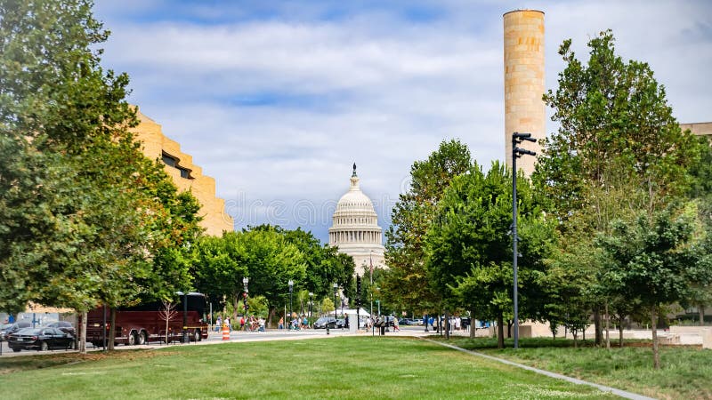 View of Capitol Hill and the Capitol Building in Washington DC ...