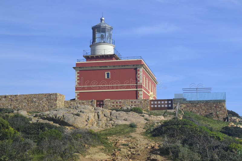 View of Capo Spartivento Lighthouse Stock Photo - Image of trekking ...