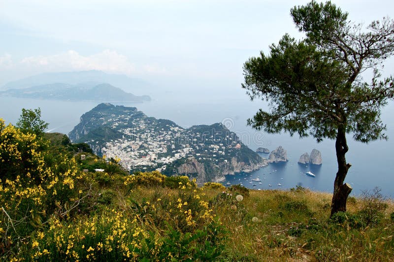View of Capri stock image. Image of resort, view, tourism - 53579901