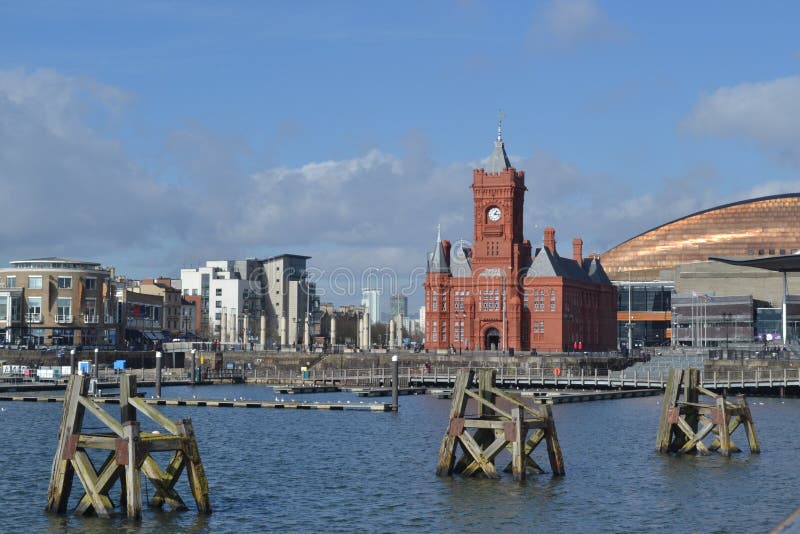 Cardiff Bay in Wales stock photo. Image of building, national - 27855238