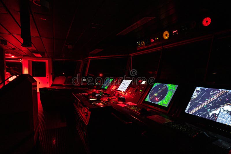 Ship navigation bridge stock image. Image of view, bridge - 239377823