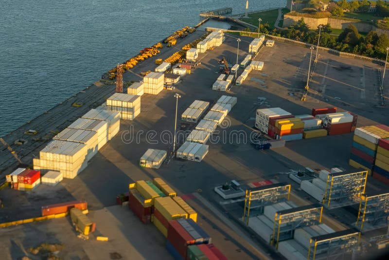 View of the Cargo Terminal and Container Warehouse Complex on the ...