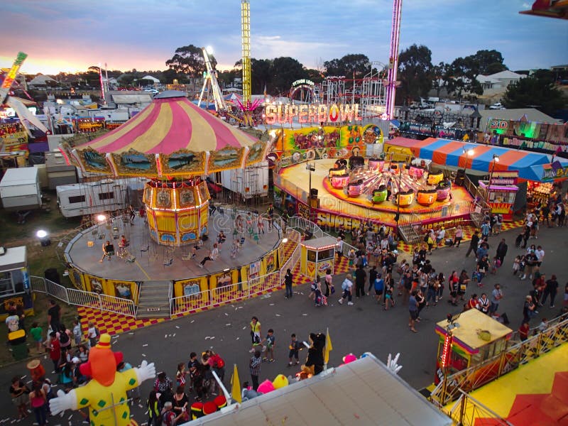 View of the carnival editorial stock image. Image of happiness - 101025784