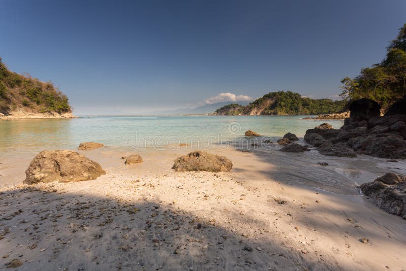 A View of the Carribean Beach in Costa Rica Stock Photo - Image of ...