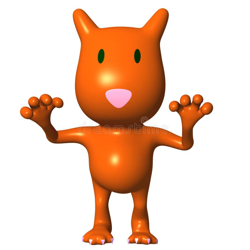 View Carved Cat Creeps Near Its Prey Stock Illustration - Illustration ...