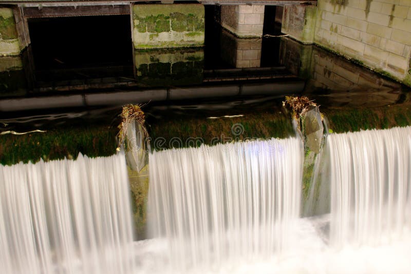 Cascade Weir, Barrage of the Leash in Hanover Stock Photo - Image of ...