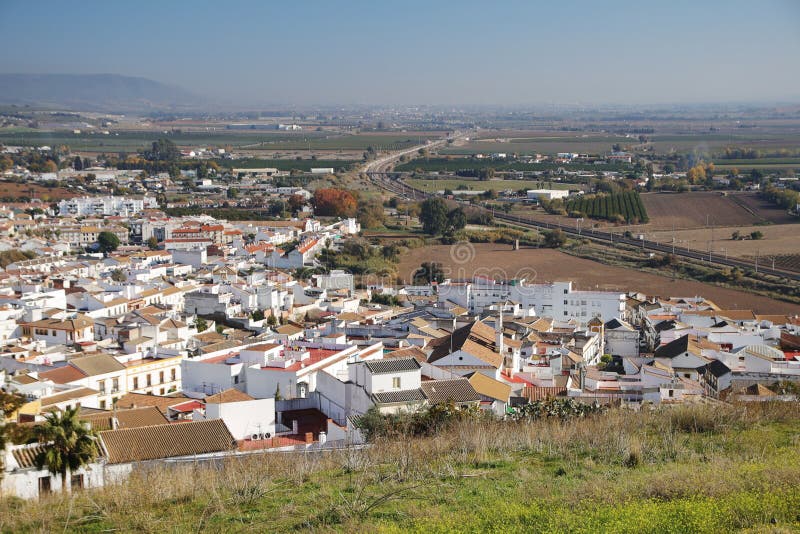 The View from the Castle Almodovar Del Rio, Spain Stock Image - Image ...