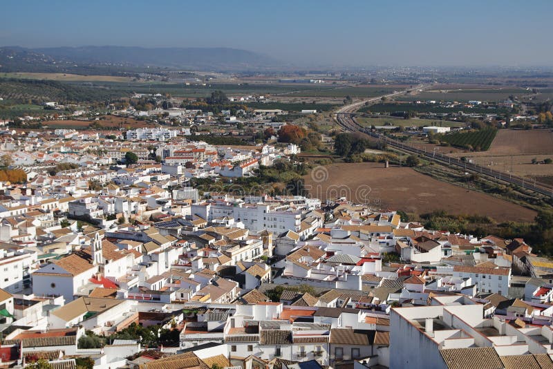 The View from the Castle Almodovar Del Rio, Spain Stock Image - Image ...