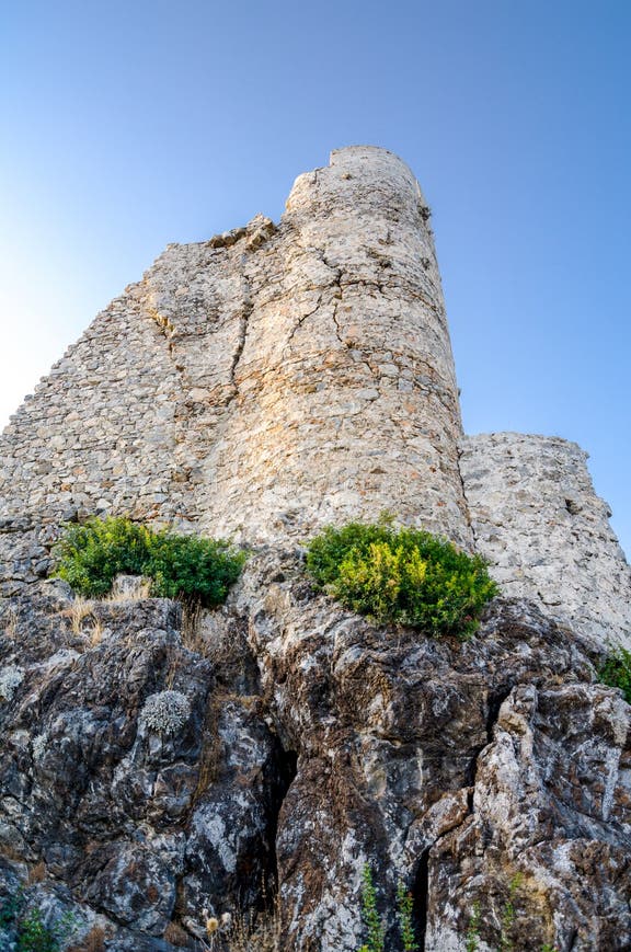 View of the Castle from the Bottom Up Stock Image - Image of ...