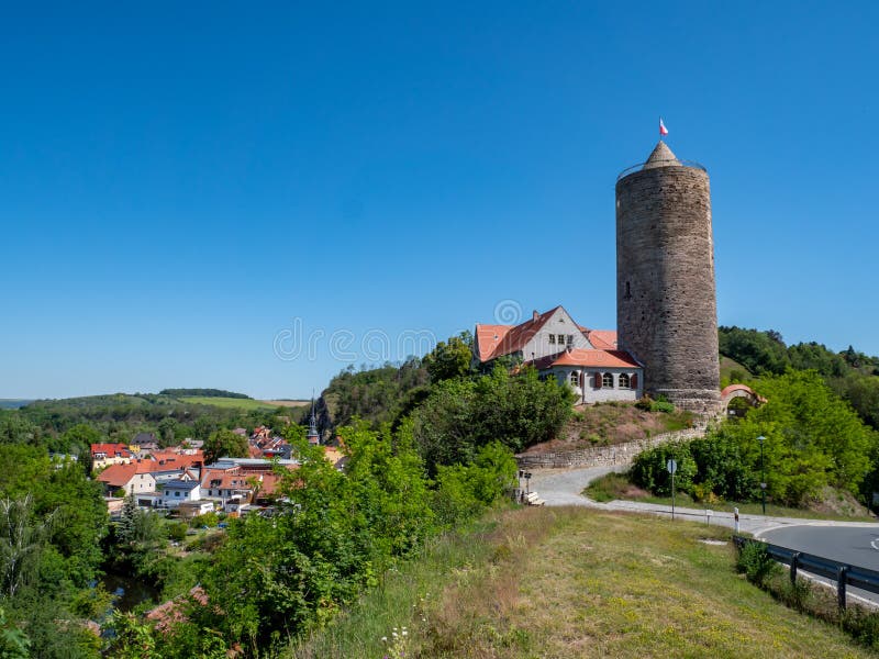 View of the Castle in Camburg Thuringia Stock Image - Image of german ...