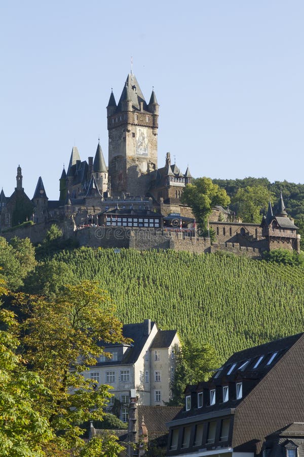 View of the Castle of Cochem, Germany. it is the Largest Hill-castle on ...