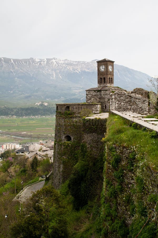 View from the Castle of Gjirokaster Stock Photo - Image of attraction ...