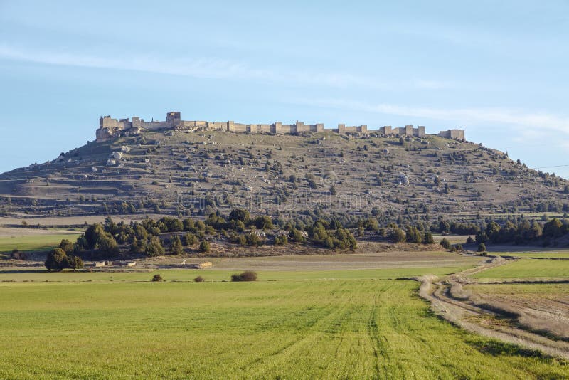 View of Castle of Gormaz in Soria, Spain Stock Image - Image of ...