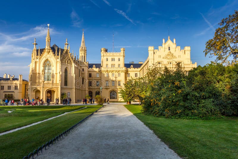 Castle Lednice (UNESCO), Czech Republic Editorial Photography - Image ...