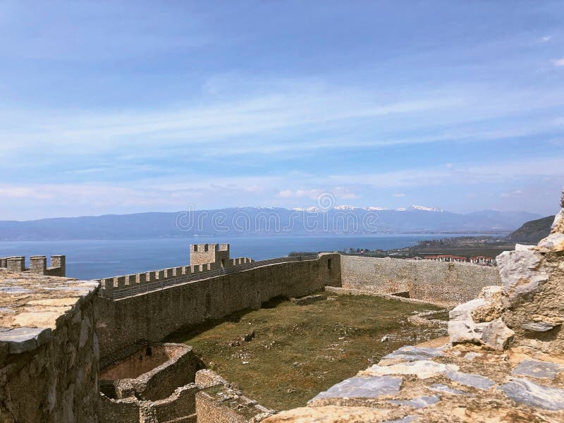 View from Castle Ohrid Macedonia Stock Photo - Image of fortress ...