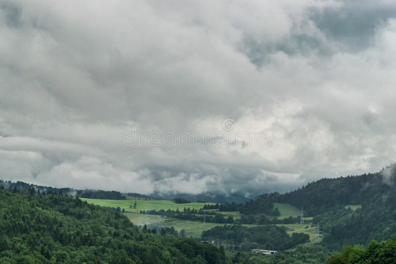 View from the castle Sebes stock photo. Image of south - 121026758