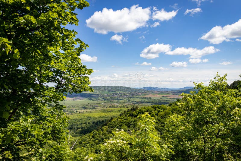 The View from Castle Rezi, Hungary Stock Image - Image of aged ...