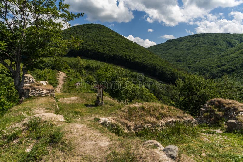 View from the castle Sebes stock photo. Image of south - 121026758