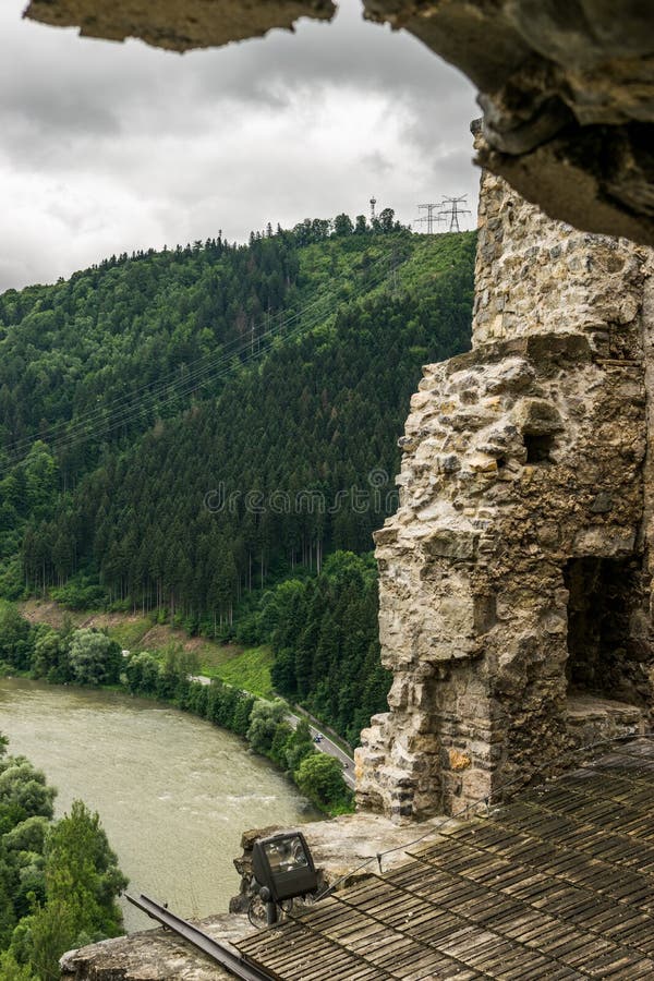 View from the castle Sebes stock photo. Image of south - 121026758