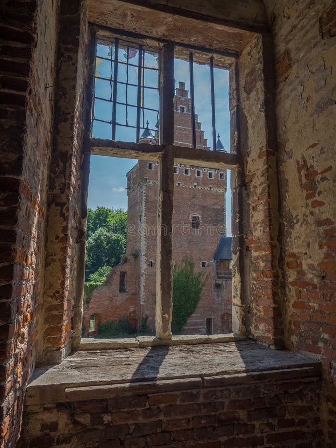 View through castle window stock photo. Image of history - 99556954
