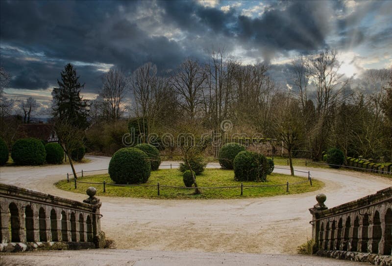 View from the Castle in the Yard Stock Photo - Image of nature, castle ...
