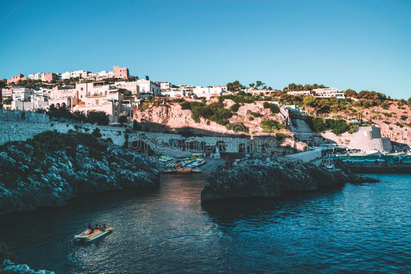 View on Castro Sea in Puglia. Stock Image - Image of sand, brindisi ...