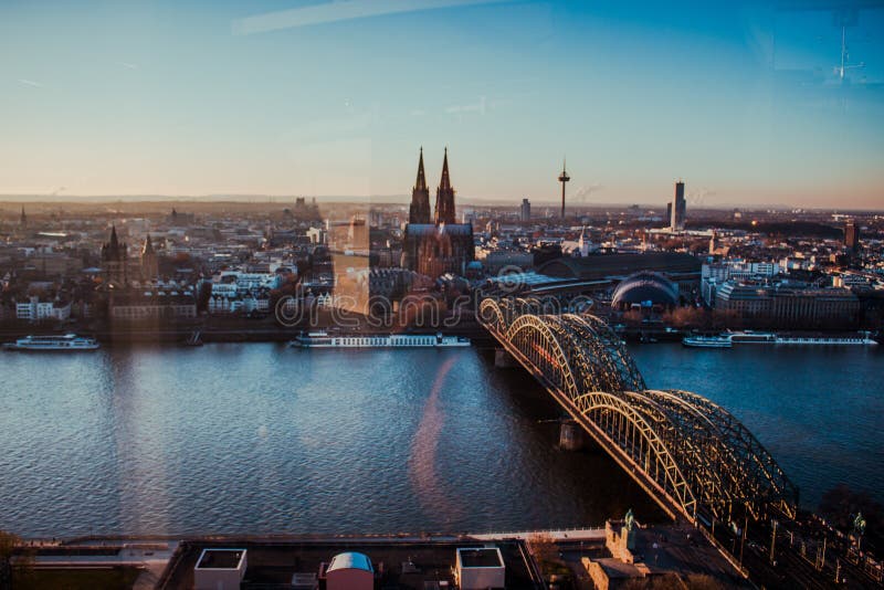 View of Cologne stock photo. Image of european, bridge - 188095430