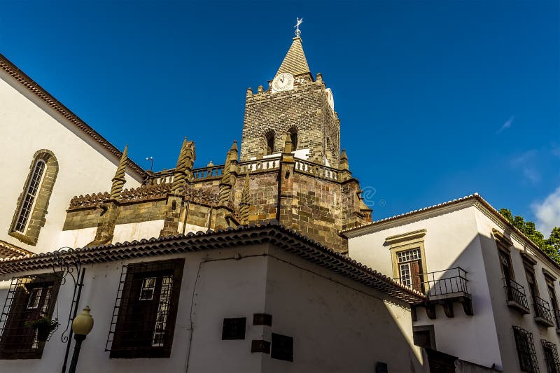 Cathedral of Funchal (Madeira) Stock Photo - Image of portugal, madeira ...