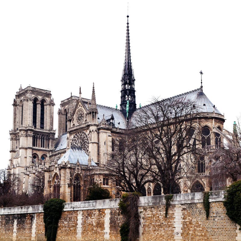 Cathedral Notre Dame De Paris Stock Image - Image of cityscape, city ...