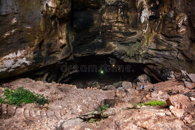 The View of Cave Entrance. Heaven Cave in Turkey Stock Photo - Image of ...