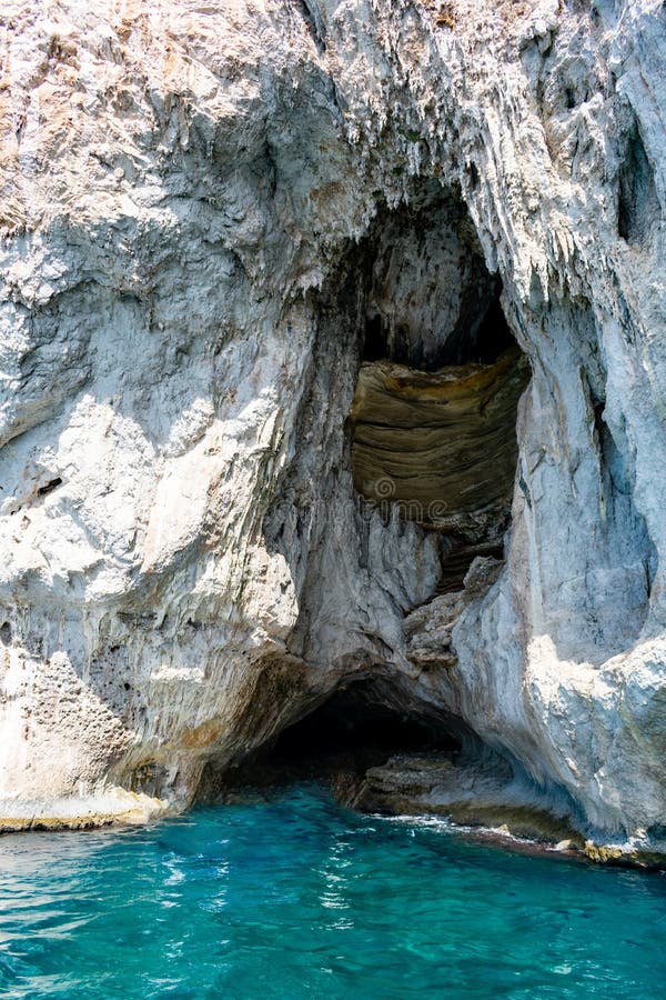 View of a Cave on the Island of Capri Stock Photo - Image of outdoor ...