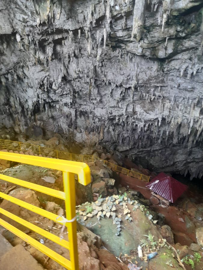 A Cave that Looks Like it Has Been Carved into Rock Stock Photo - Image ...