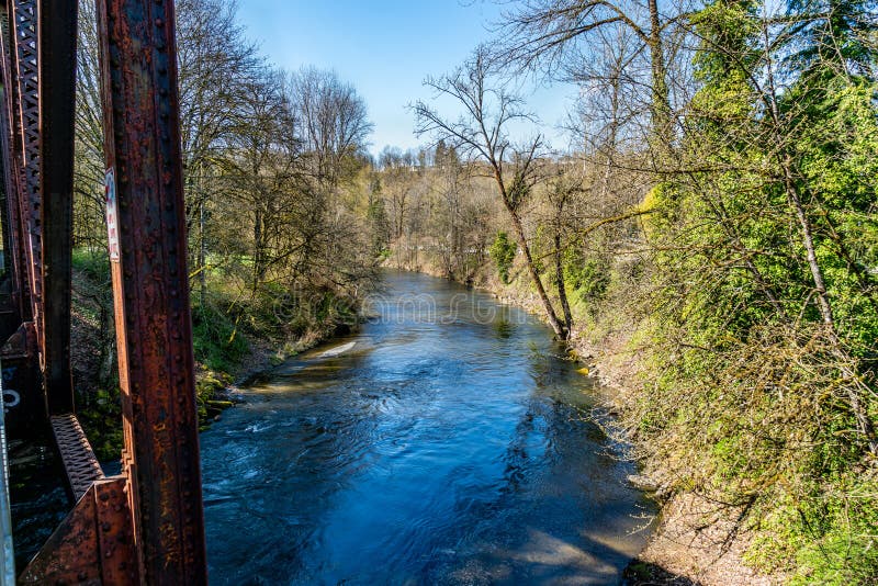 Cedar River in Renton 4 stock photo. Image of river - 275070960