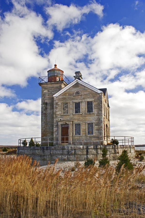 View of Ceder Point Lighthouse Stock Photo - Image of tranquil, island ...