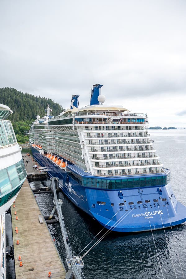 View of the Celebrity Eclipse while Docked at Sitka Editorial Photo ...