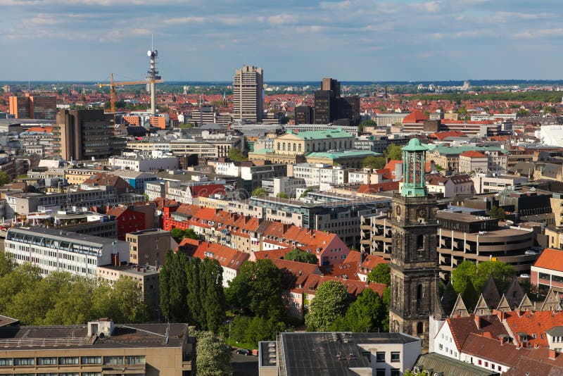 Panoramic View of Hannover, Germany Stock Photo - Image of deutschland ...