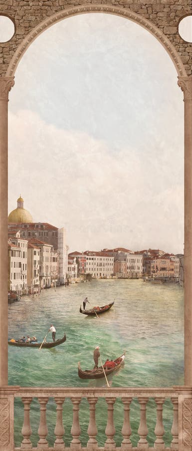 View of the Central Canal in Venice in Patterns Part 1 Stock ...